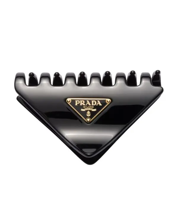 Prada Plexiglas Claw Clip - Black