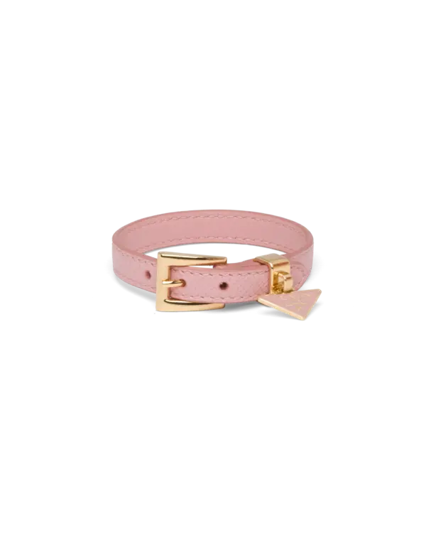 Prada Saffiano Leather Bracelet - Peach