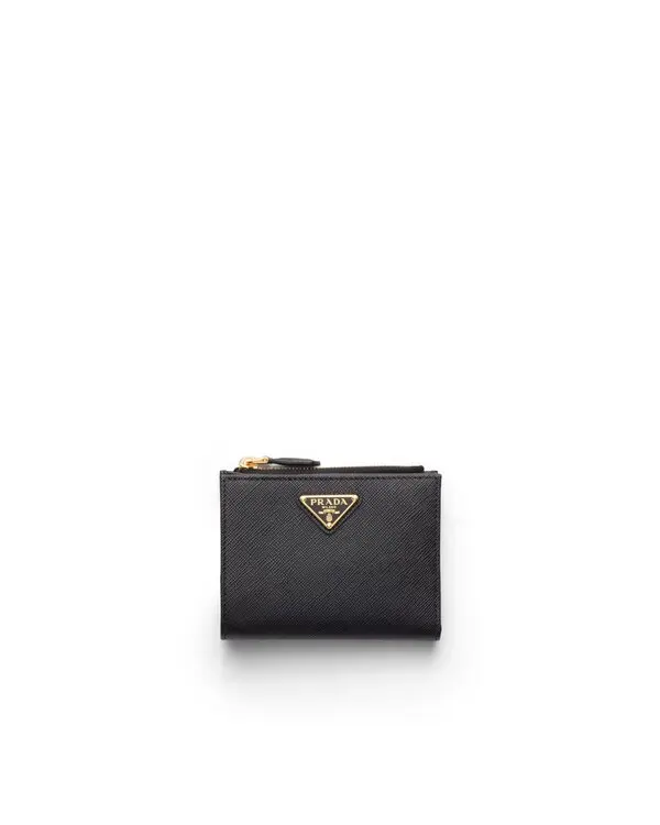 Prada Small Saffiano Leather Wallet - Black