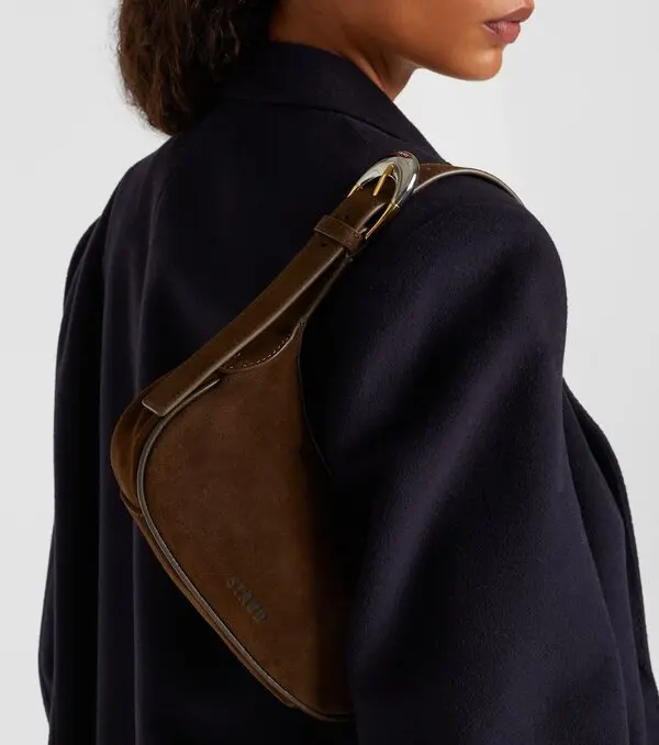 Staud Owen Suede Shoulder Bag - Brown