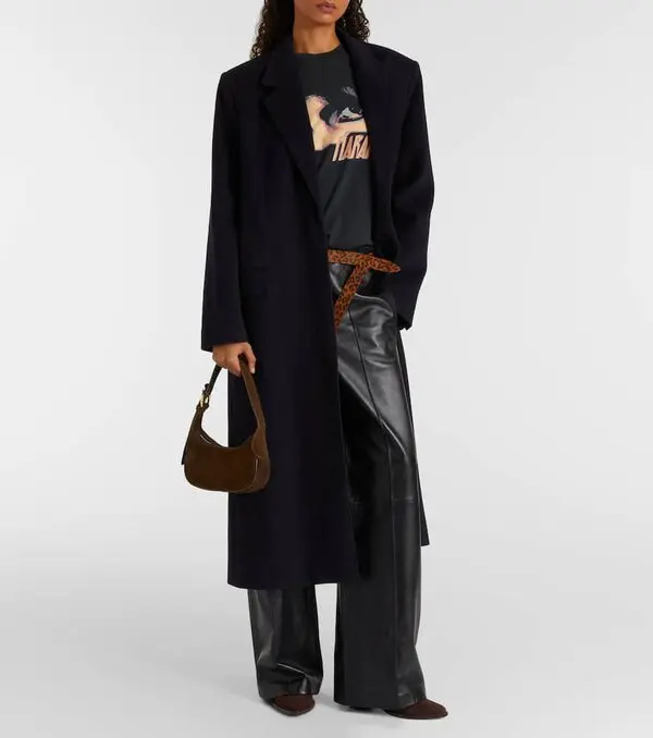 Staud Owen Suede Shoulder Bag - Brown