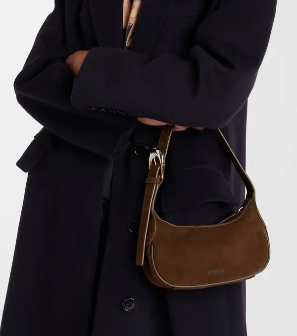Staud Owen Suede Shoulder Bag - Brown