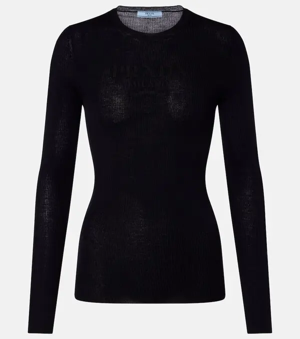 Prada Wool And Silk-blend Sweater
