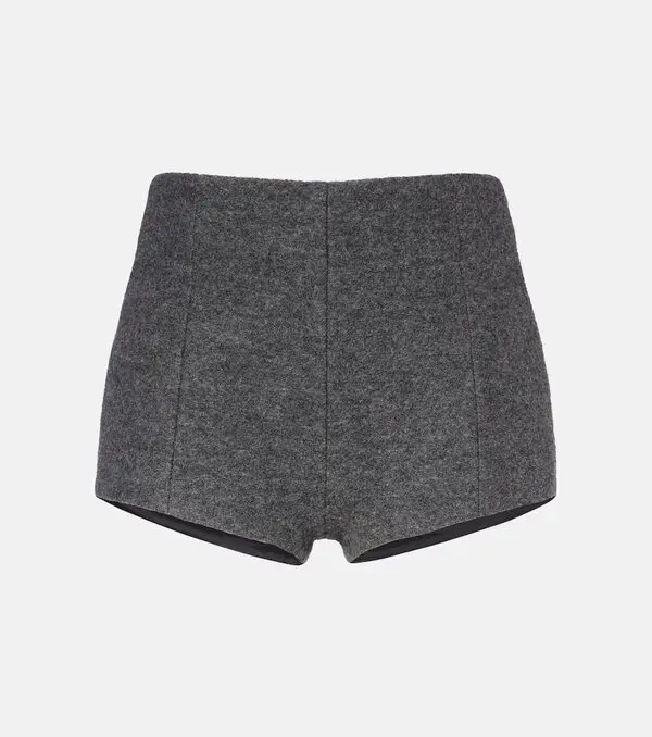 THE FRANKIE SHOP Vail Virgin Wool Shorts - Grey