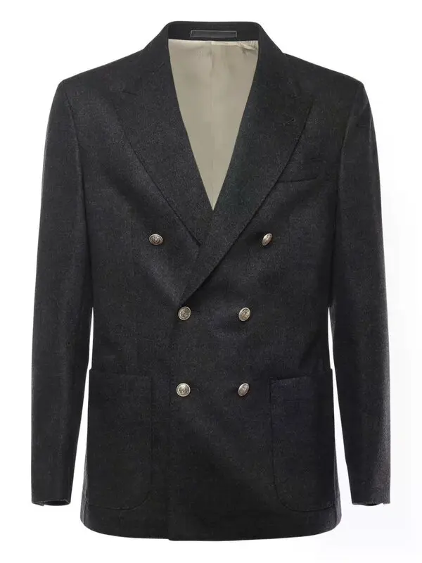 Eleventy Double-breasted Jacket - Grey