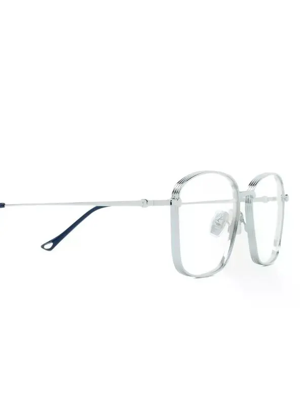 EYEPETIZER Square Frame Eyeglasses - Silver