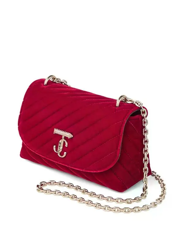 JIMMY CHOO Small Curve Cross Body Bag - Red