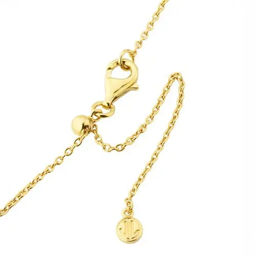 JAN LESLIE Gemstone Dash Necklace In Sterling Silver With 18k Gold Overlay