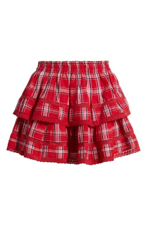 LoveShackFancy Tiered Ruffle Miniskirt