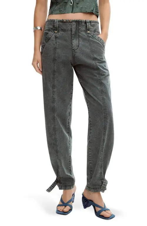 Desigual Belted Cuff Jeans