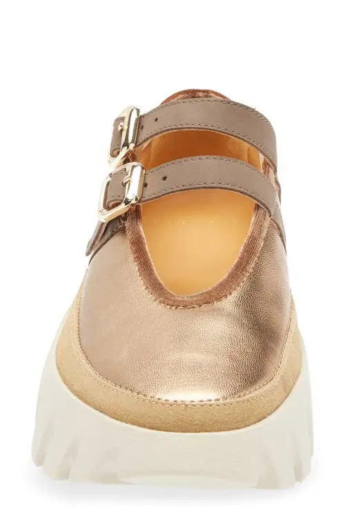 4CCCCEES Tura Ballet Platform Loafer - Brass