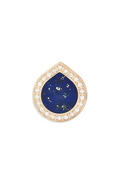 REPOSSI Antifer Lazuli & Diamond Pavé Stud Earring - Lapis