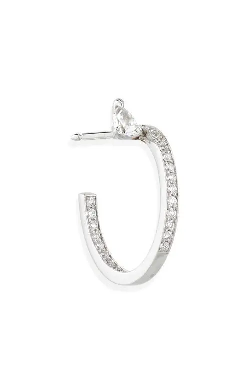 REPOSSI Serti Sur Vide Diamond Single Earring - White Gold