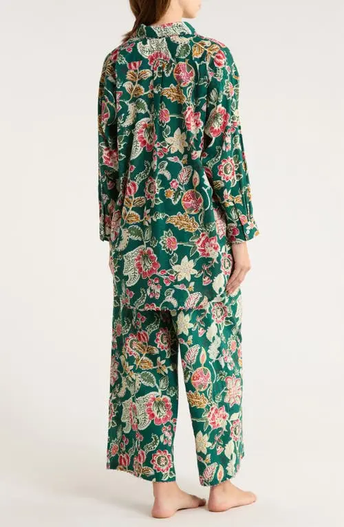 Chan Luu Oversize Shirt & Pants Cotton Pajamas