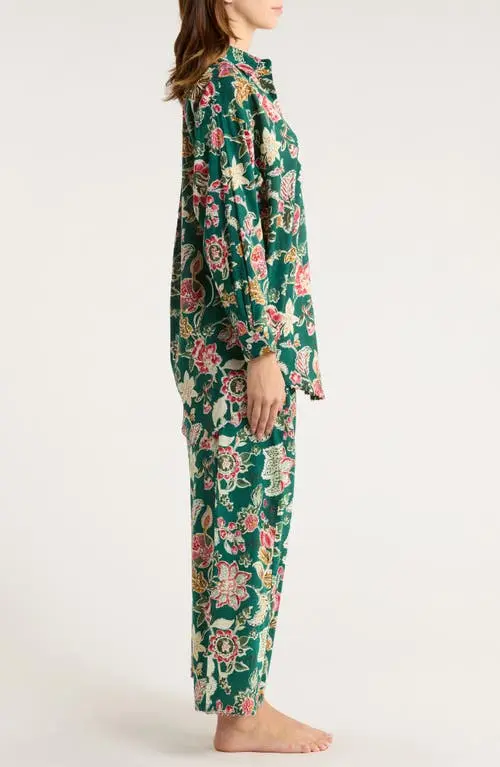 Chan Luu Oversize Shirt & Pants Cotton Pajamas