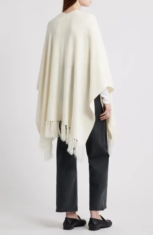 Chan Luu Wool & Cashmere Ruana - Aspen White