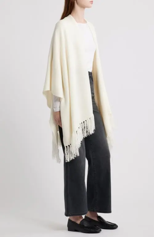 Chan Luu Wool & Cashmere Ruana - Aspen White