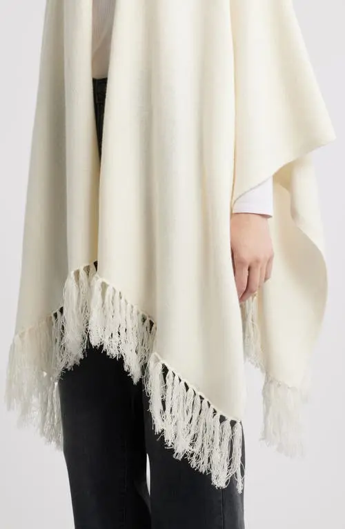 Chan Luu Wool & Cashmere Ruana - Aspen White