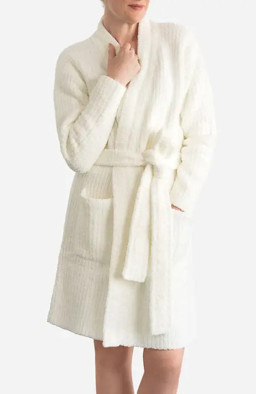 SUNDAY CITIZEN Rib-knit Cardigan Robe - Off White