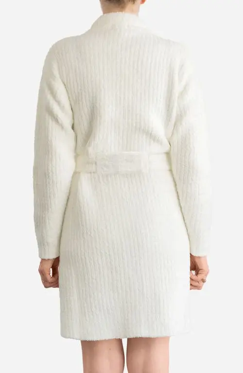 SUNDAY CITIZEN Rib-knit Cardigan Robe - Off White
