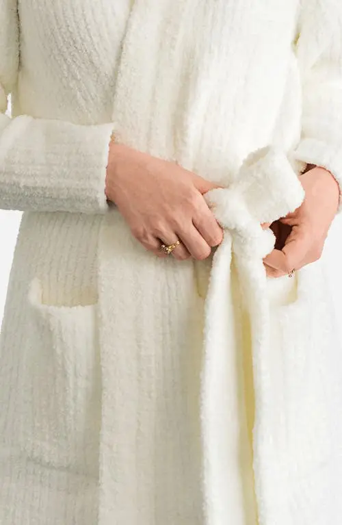 SUNDAY CITIZEN Rib-knit Cardigan Robe - Off White
