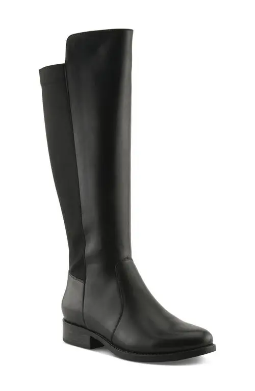 SPRING STEP SHOES Knee High Leather Boot - Black