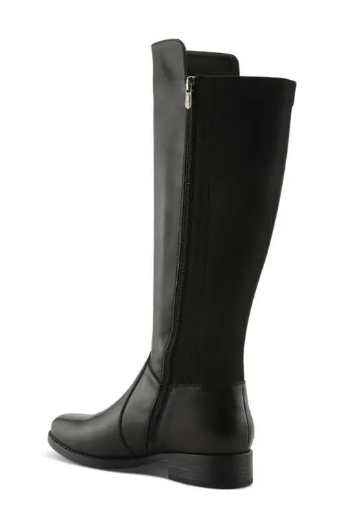 SPRING STEP SHOES Knee High Leather Boot - Black