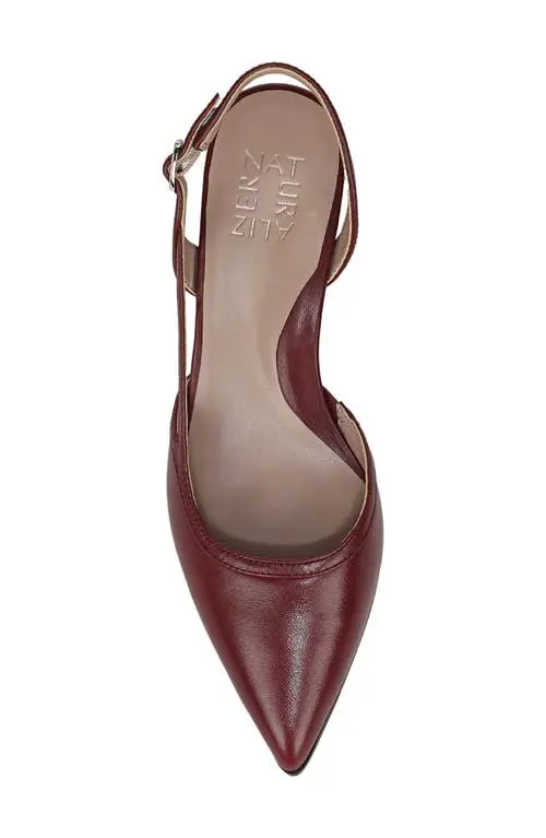 Naturalizer Mila Pointed Toe Slingback Pump - Cranberry Red