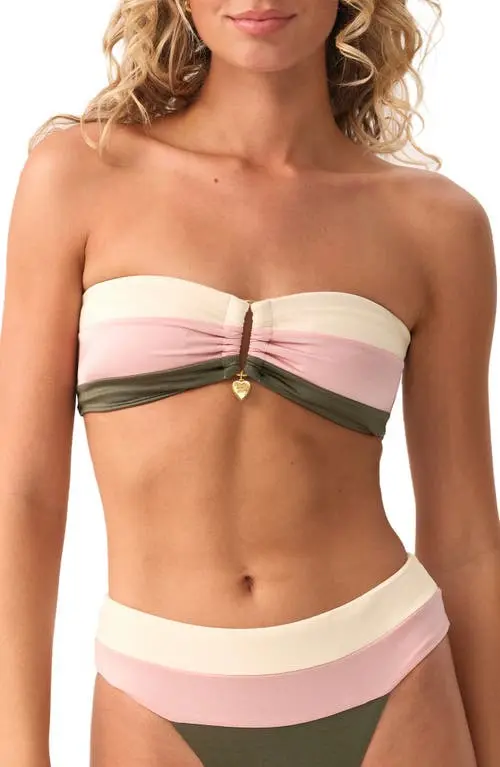 PQ Detail Bandeau Bikini Top - Olive