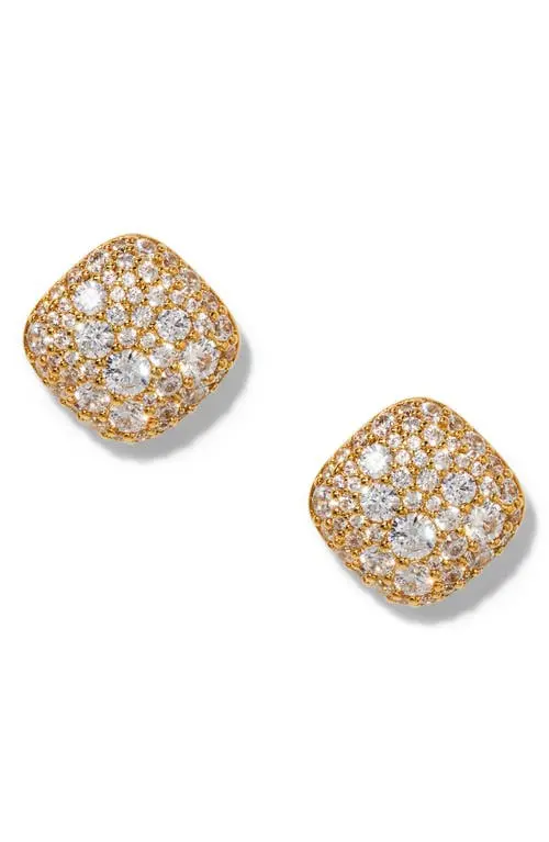 Nadri Pavé Cushion Stud Earrings