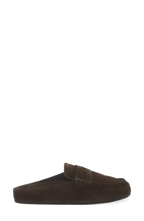 Jeffrey Campbell Miles Loafer Mule - Brown Suede