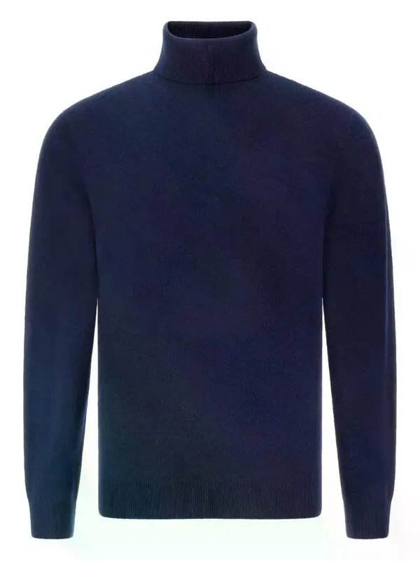 Boggi Milano Roll Neck Sweater - Blue