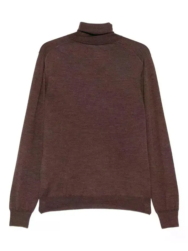 Tagliatore Roll Neck Sweater - Brown