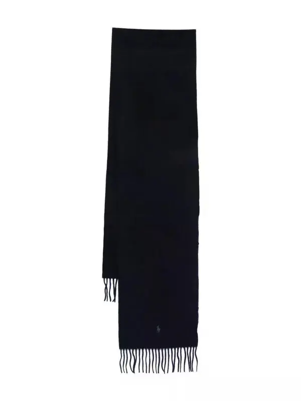 Polo Ralph Lauren Fringed Cashmere Scarf - Blue