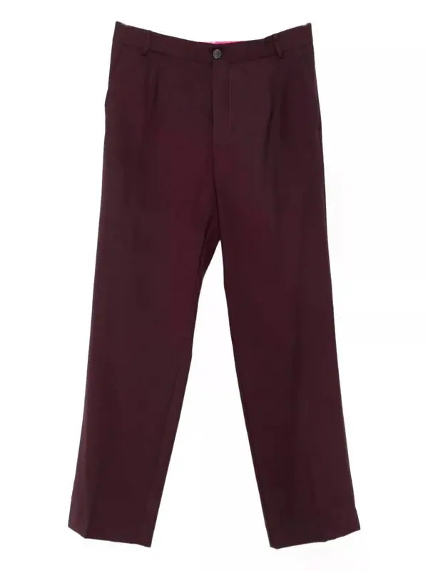 AMARANTO Pleated Straight-leg Trousers