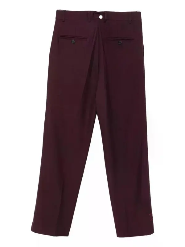 AMARANTO Pleated Straight-leg Trousers