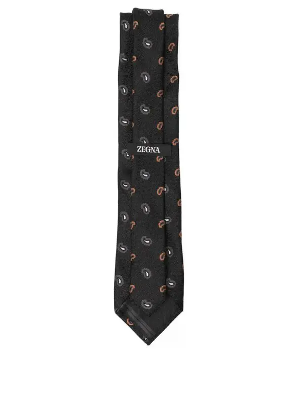 Zegna Silk Neck Tie - Black