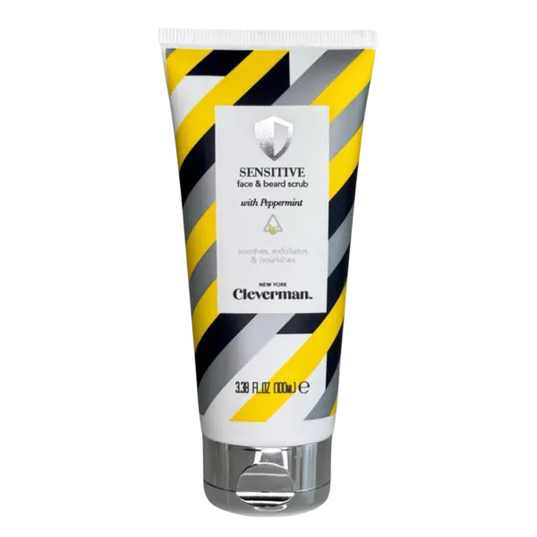 CLEVERMAN Sensitive Face & Beard Scrub With Peppermint Sensitive - One-color