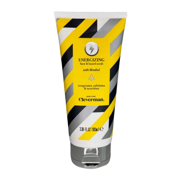 CLEVERMAN Energizing Face & Beard Scrub With Menthol Energizing - One-color