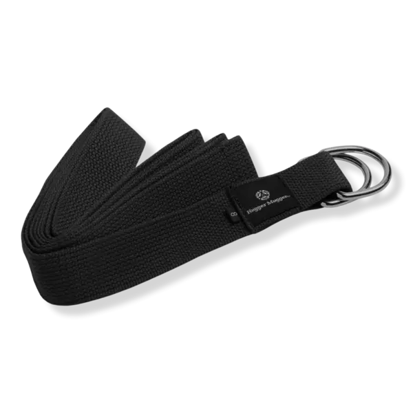 HUGGER MUGGER 8' Cotton Yoga Strap With D-ring - Black