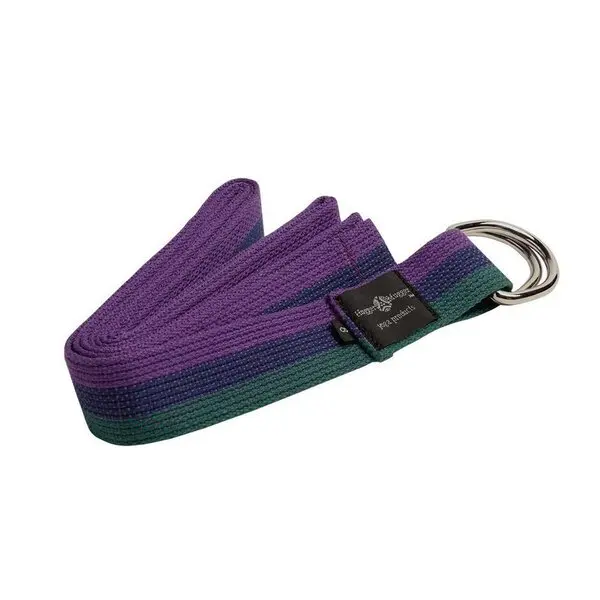 HUGGER MUGGER 8' Cotton Yoga Strap With D-ring - Multi