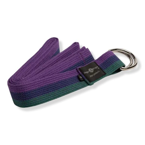 HUGGER MUGGER 8' Cotton Yoga Strap With D-ring - Multi