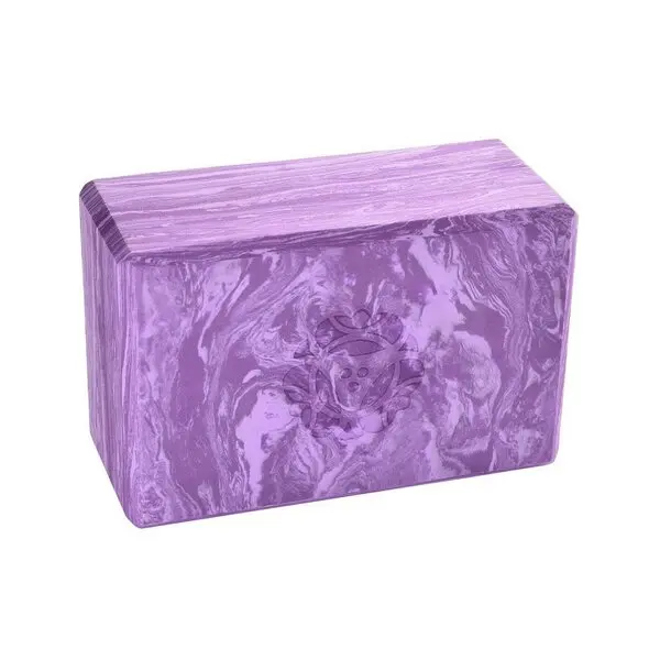 HUGGER MUGGER Marbled Yoga Foam Block - Cosmic Purple