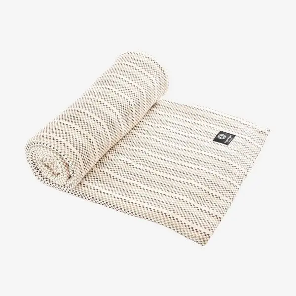 HUGGER MUGGER Cotton Yoga Blanket - Multi-blue