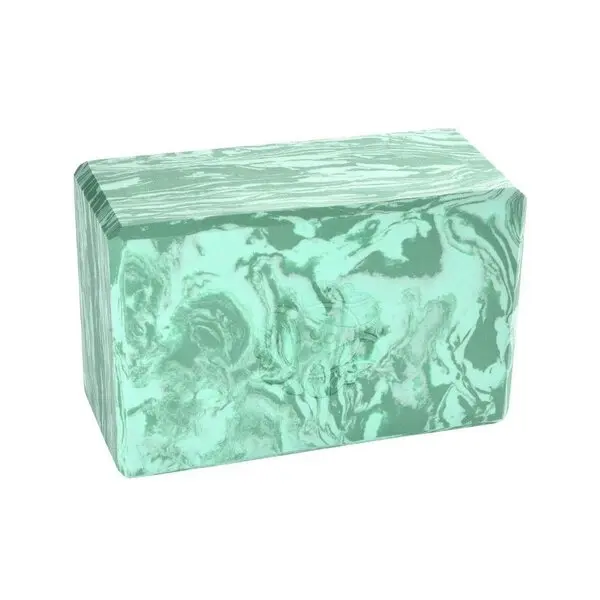 HUGGER MUGGER Marbled Yoga Foam Block - Sea Green