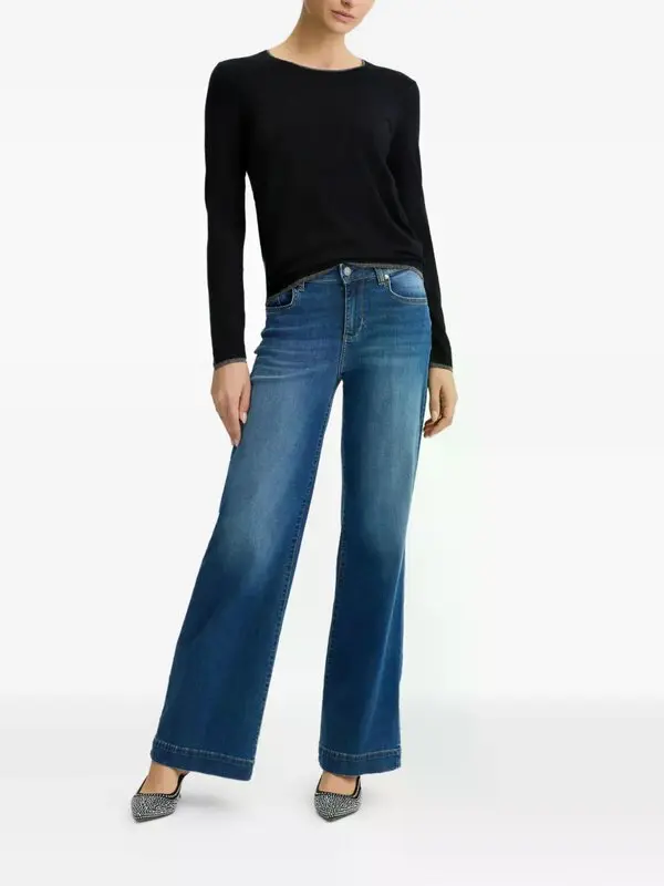 Liu Jo Long Sleeve Sweater - Black
