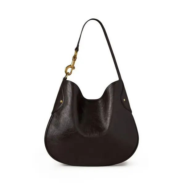 Mulberry Hackney Shoulder Bag - Ebony Shiny Buffalo