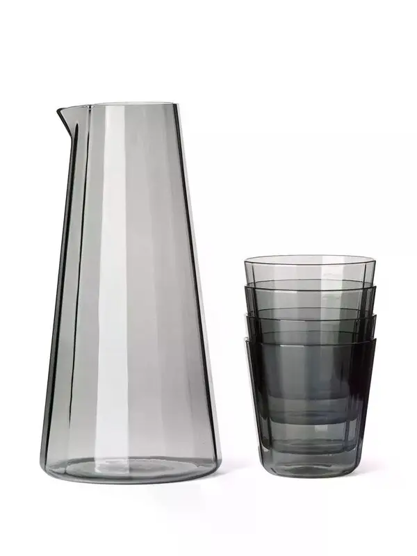THE CONRAN SHOP Xstudio Word Fade Carafe Tumblers Set - Grey