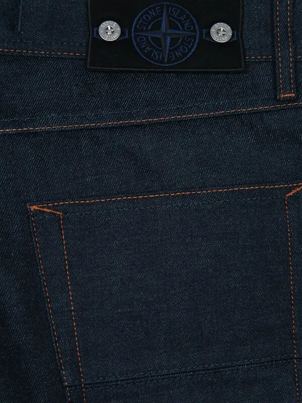 Stone Island Dark Wash Denim Jeans - Blue