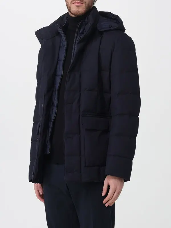 FAY Quilted Down Jacket With Hood
